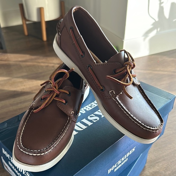 Sebago | Shoes | Sebago Brown Leather Boat Shoes | Poshmark